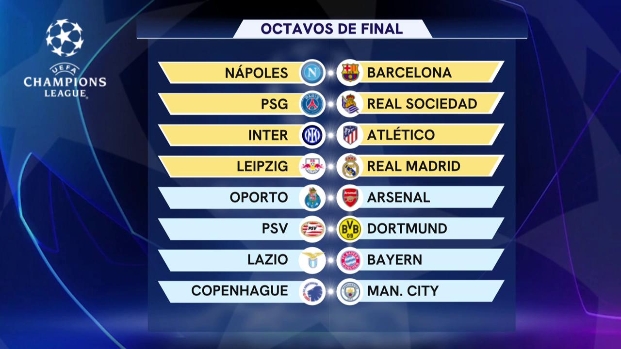 Sorteo Champions League Así Son Todos Los Cruces De Octavos De Final