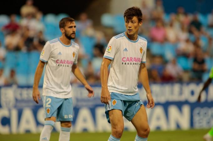 Debut de Marc Gual con la camiseta del Real Zaragoza ante el Levante