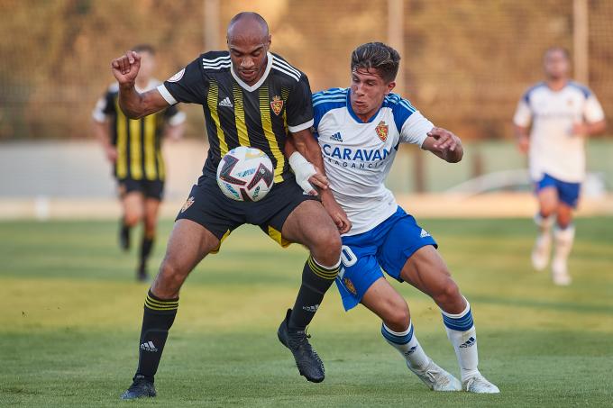 Alejandro Jay, canterano del Real Zaragoza, con el primer equipo