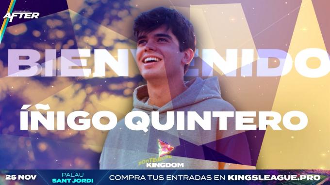La Kings League ficha a Íñigo Quintero para un concierto especial