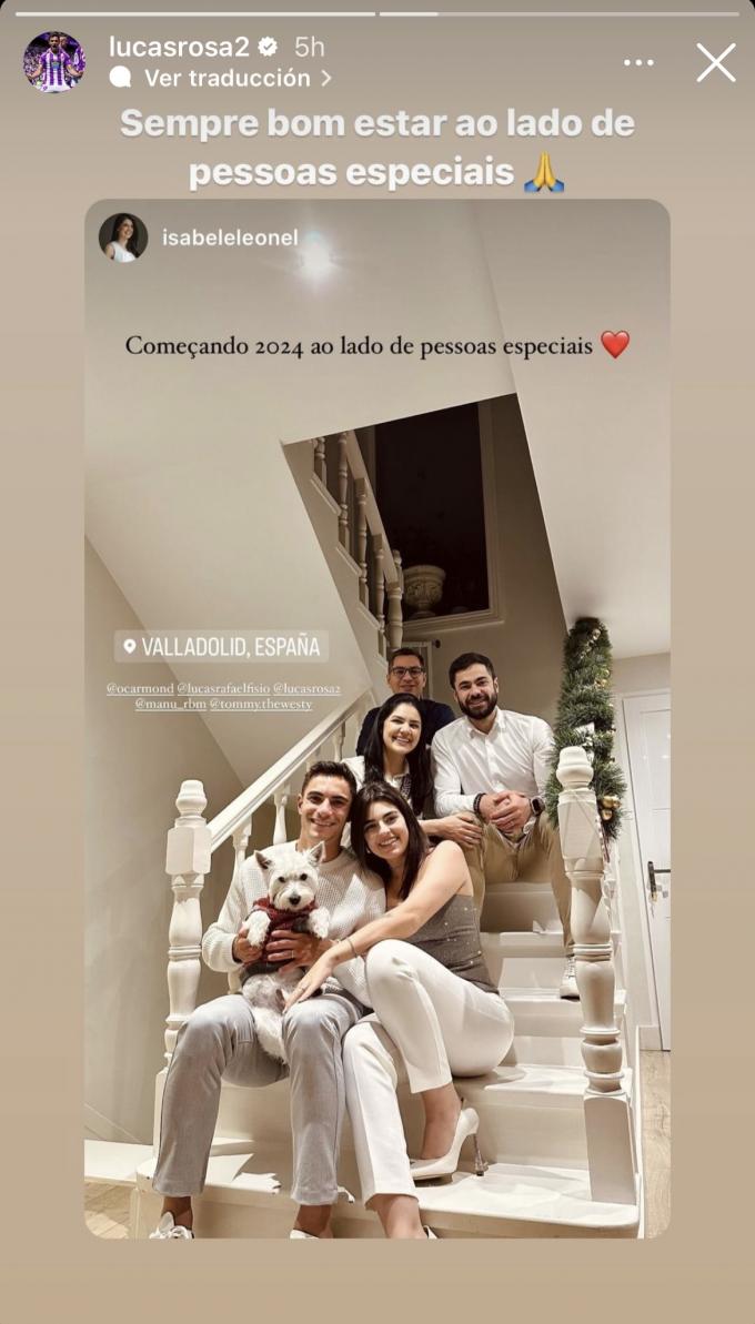 Los jugadores del Real Valladolid felicitan el Año Nuevo 2024