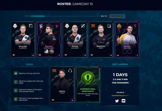 El curioso Fantasy LEC de Perkz: reencuentro con Mithy y Rekkles > Caps