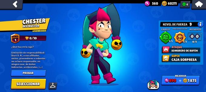 Brawl Stars: el demencial kit de Chester, el brawler de las 5 súpers