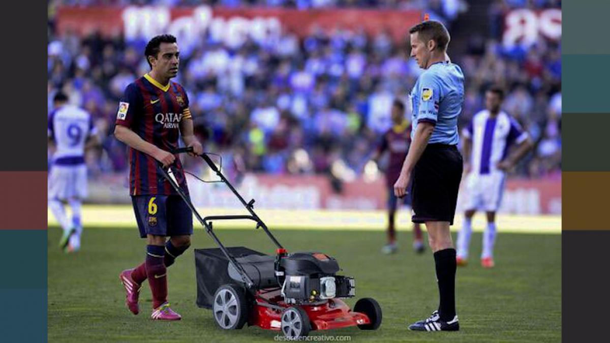 Xavi se vuelve a quejar del césped y las redes no tardan en reaccionar ...