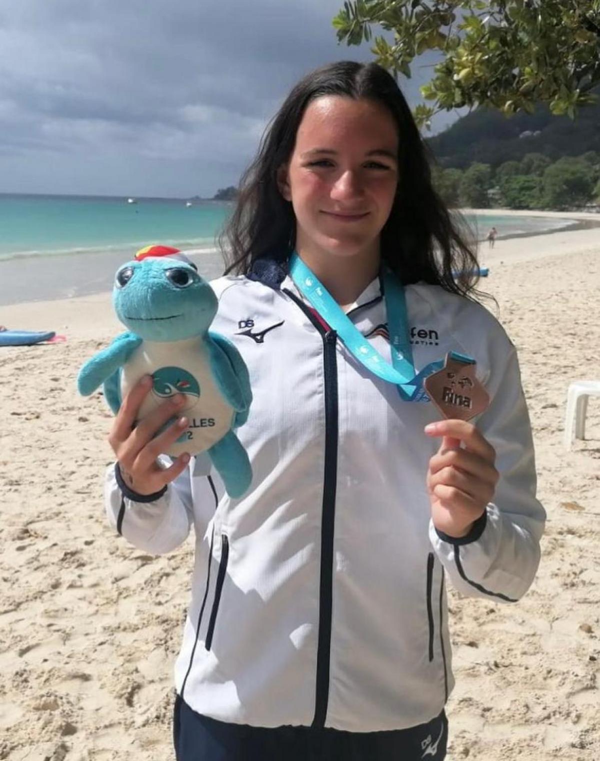 La valenciana Noa Martín bronce en los Mundiales Junior de Aguas Abiertas
