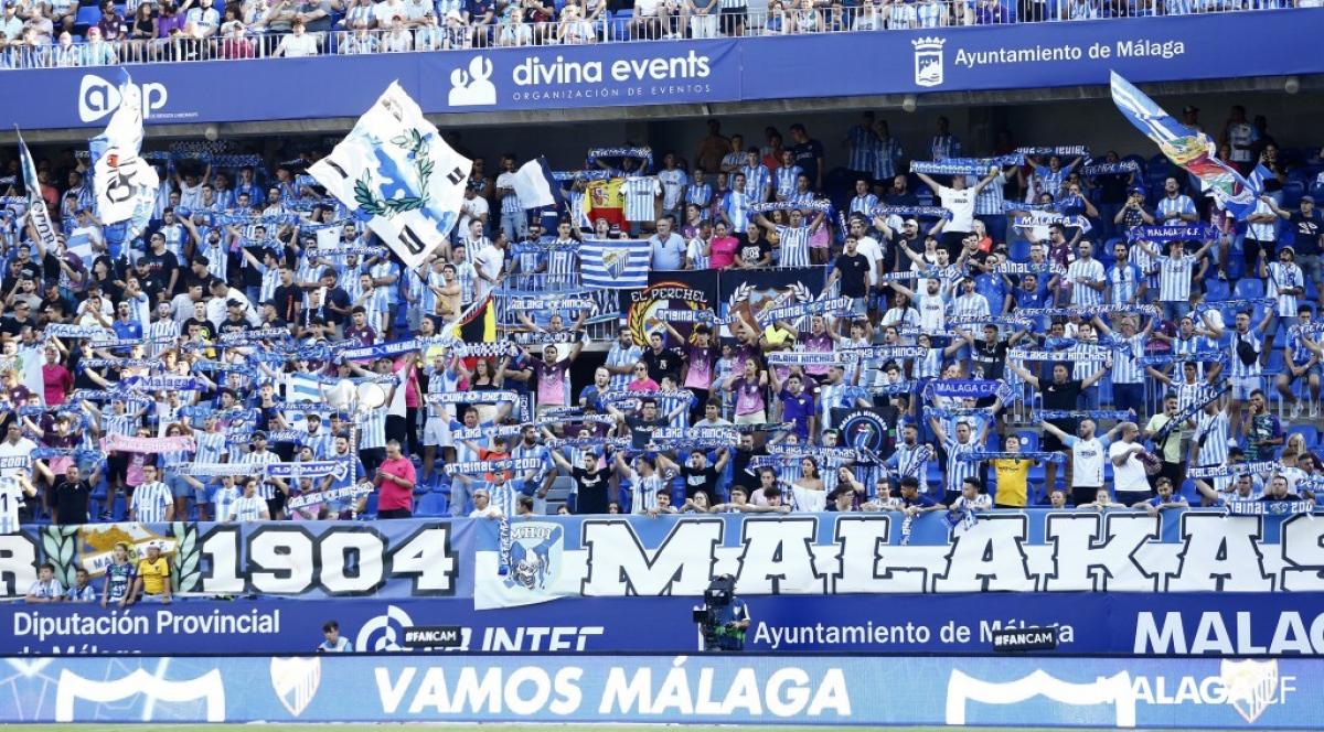 La Afición del Málaga CF vuelve a ser líder en asistencia de Segunda
