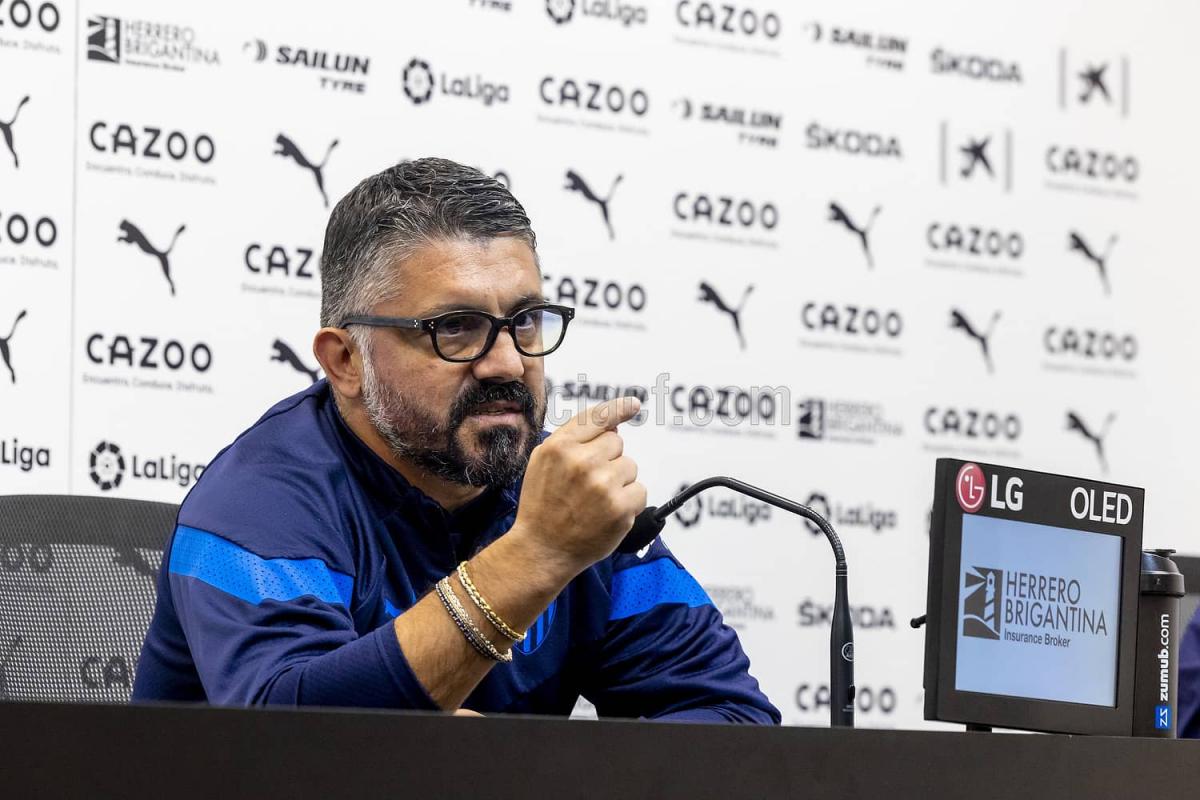 Gattuso consigue que hasta el periodista sea noticia
