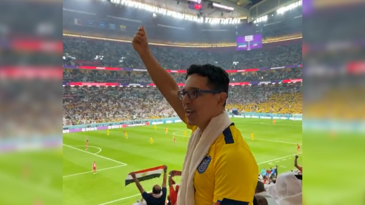 "Que te calles": Un hincha de Ecuador se ríe del dinero de Qatar y casi ...