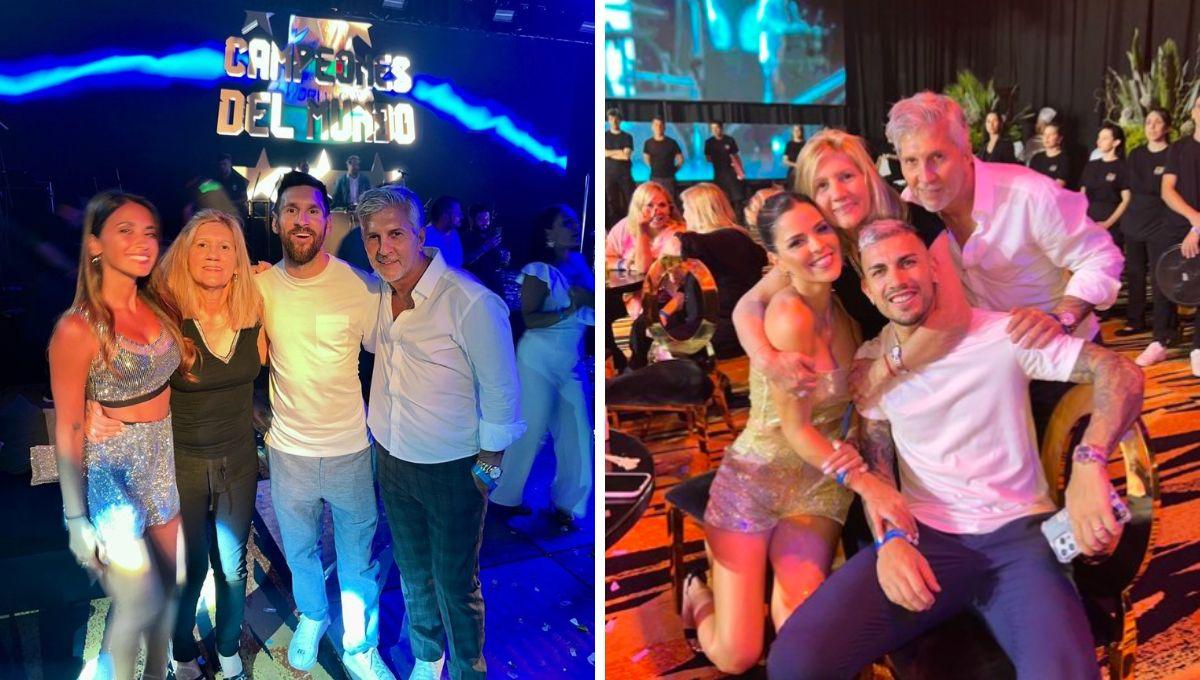 Leo Messi celebra "la fiesta de los campeones" en Rosario