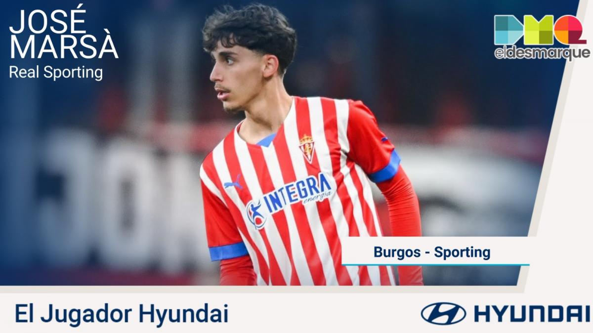 José Marsà, el Jugador Hyundai del Burgos - Real Sporting