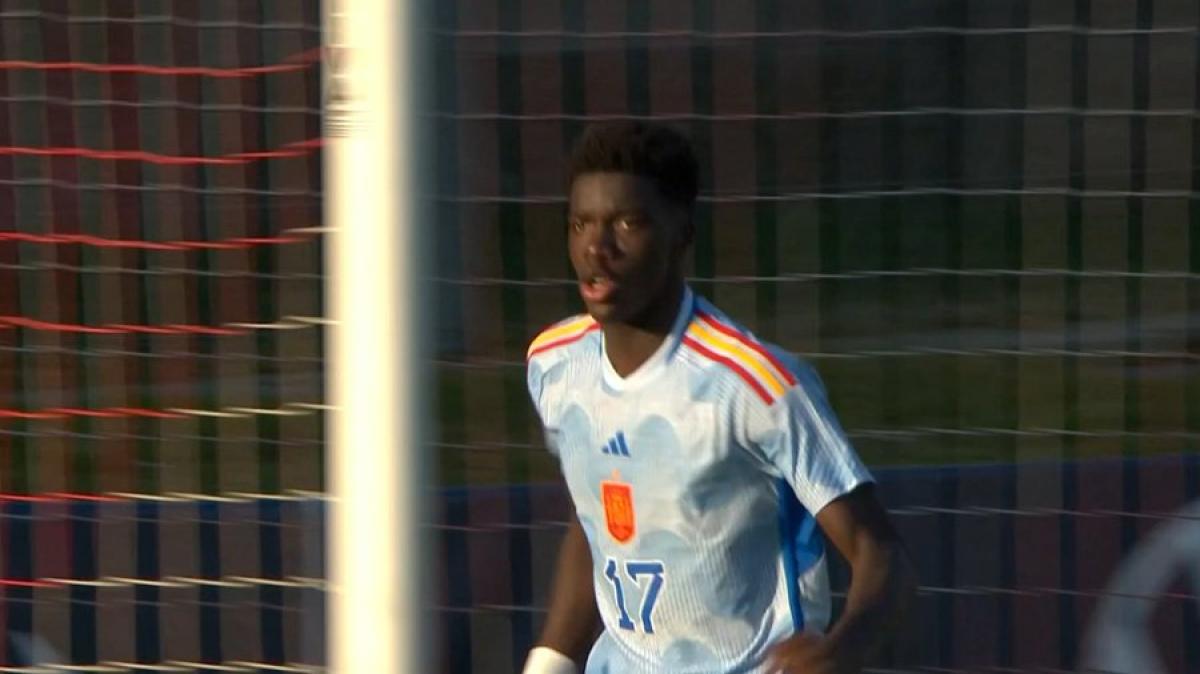 Assane Diao debuta con gol con la selección española sub 18