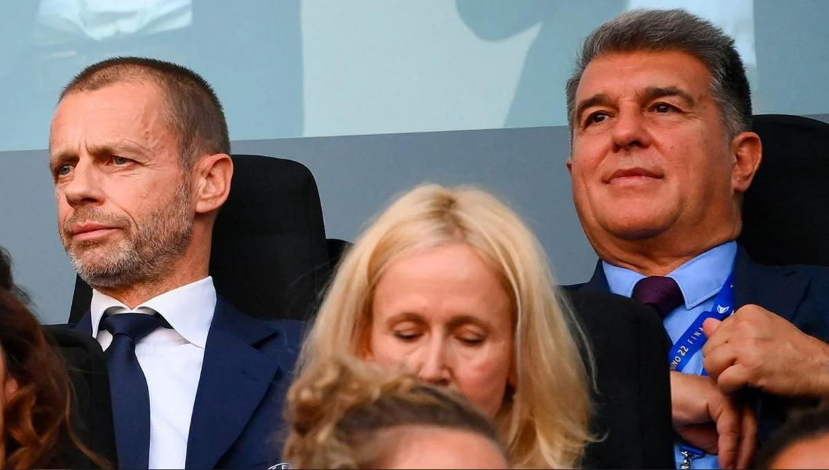 Joan Laporta visita a Ceferin para evitar una dura sanción de la UEFA ... Joan Laporta visita a Ceferin para evitar una dura sanción de la UEFA ...