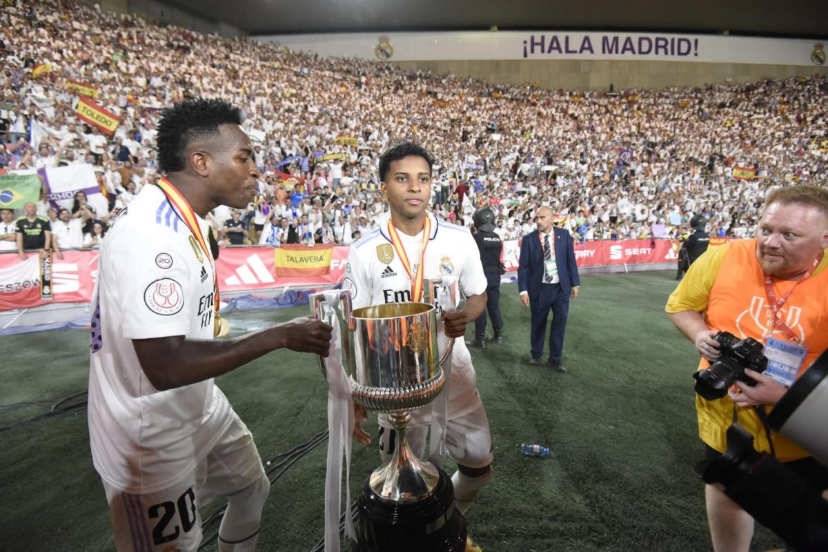 El Real Madrid más familiar: Modric y Rodrygo celebran la Copa del Rey ...