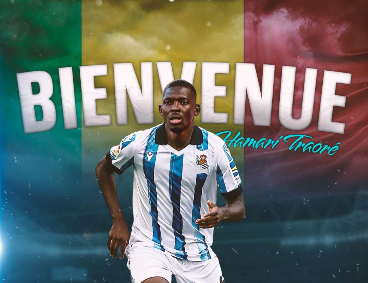 Hamari Traoré es el primer fichaje de la Real Sociedad en la 23/24