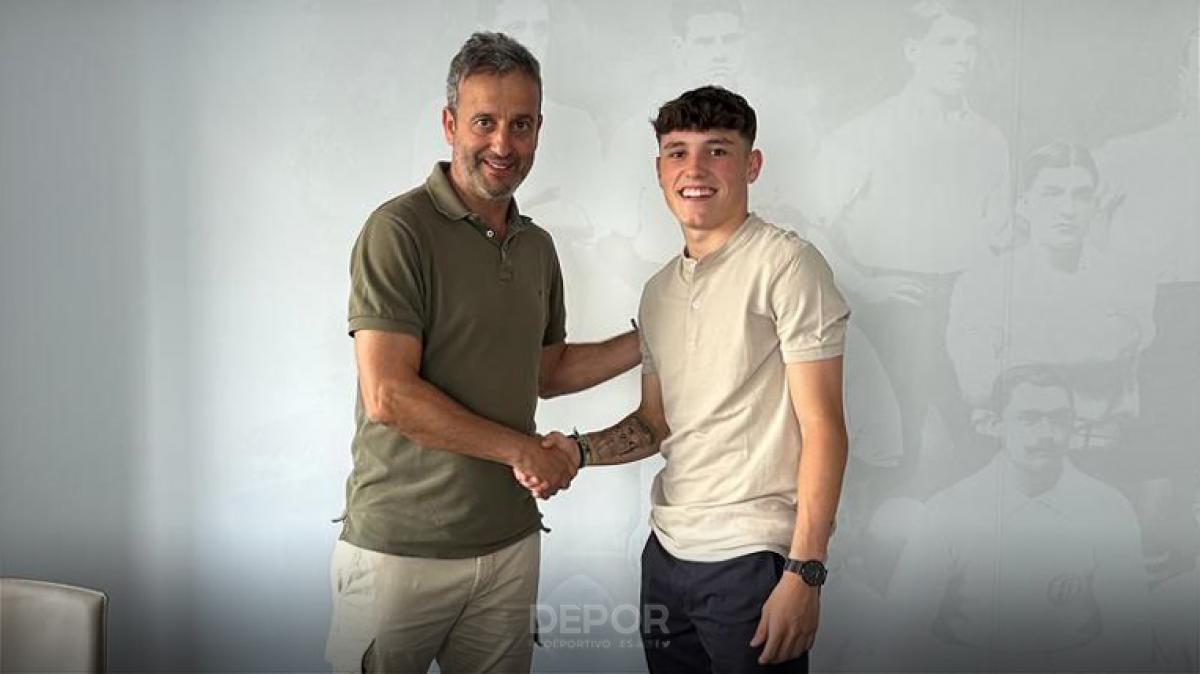 Kevin Sánchez renueva con el Dépor hasta 2028