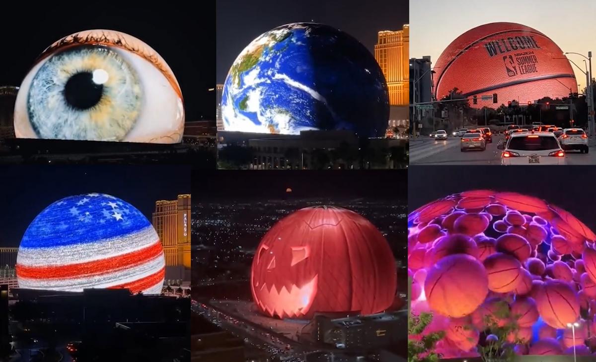 El MSG Sphere de Las Vegas, un estadio de esfera gigante que se ...