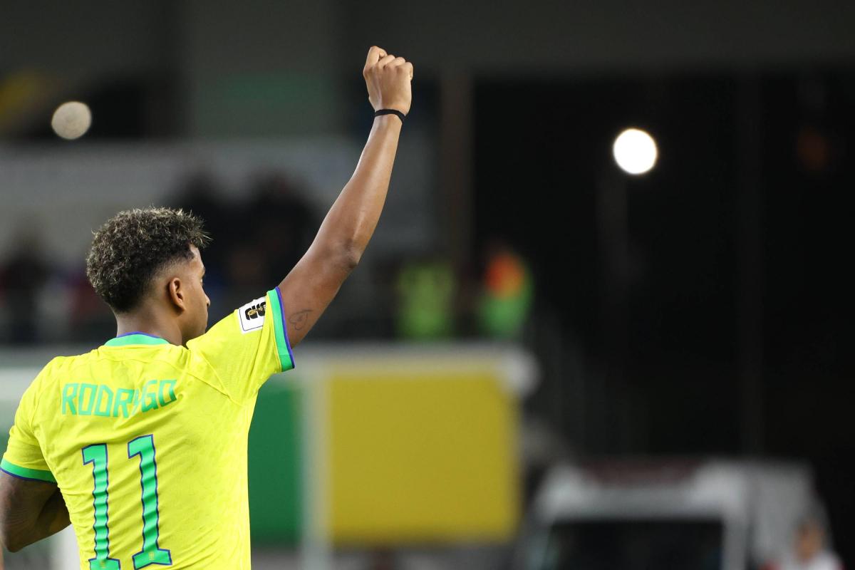 Rodrygo se exhibe con Brasil con mensaje para Ancelotti y Vinicius