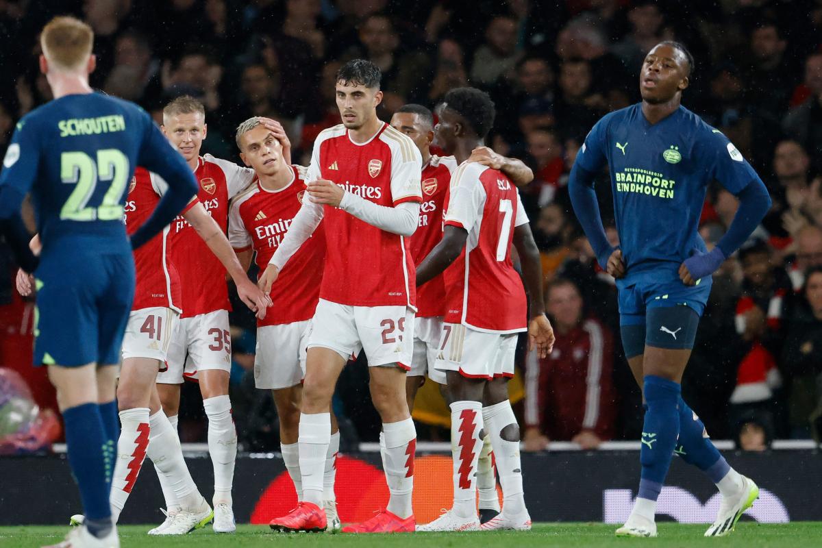 Arsenal-PSV: resumen, goles y análisis del partido