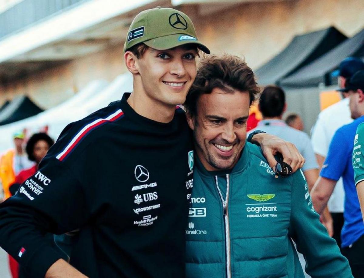 Así es la relación de Fernando Alonso y George Russell fuera de las pistas