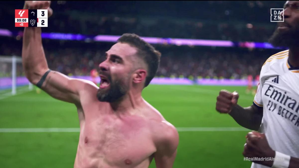 Carvajal desata la locura en el Bernabéu: gol y celebración sin ... Carvajal desata la locura en el Bernabéu: gol y celebración sin ...