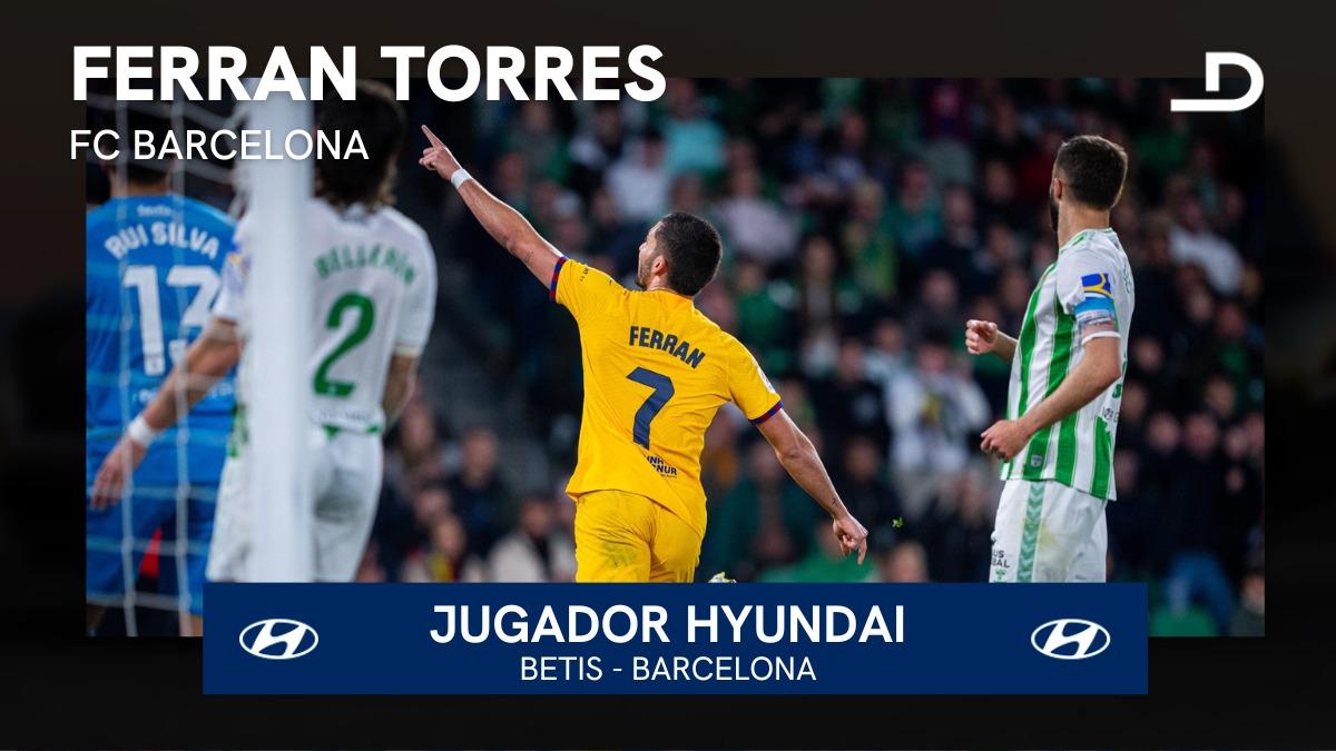 Ferran Torres, Jugador Hyundai del Real Betis-Barcelona