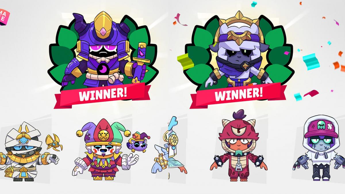 Brawl Stars anuncia las skins ganadoras de Genio y Sandy