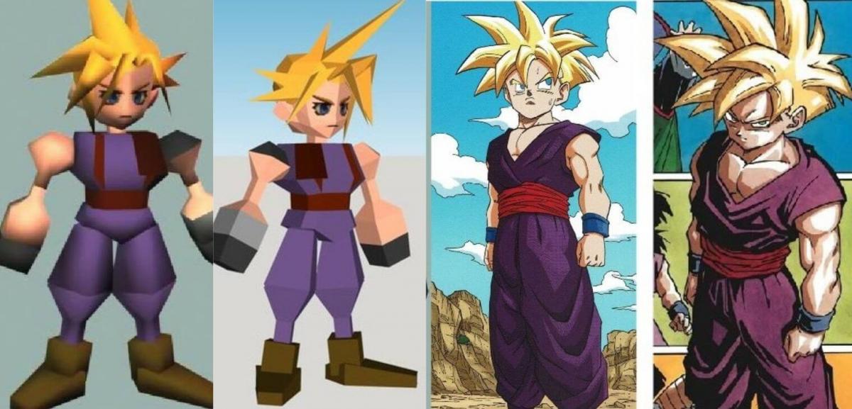 ¿Sabes que el Gohan de Akira Toriyama y Cloud de FF son iguales?
