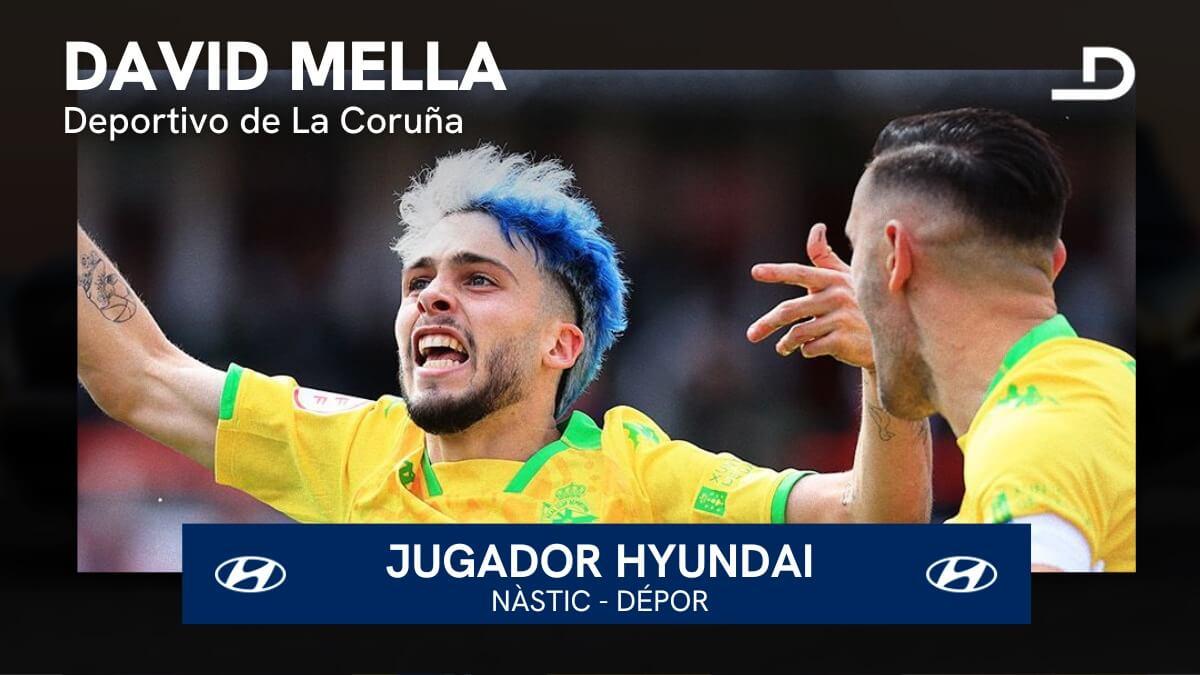 David Mella, mejor jugador del Nástic - Dépor