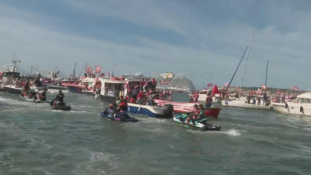 Estas son las embarcaciones que acompañan a la Gabarra del Athletic