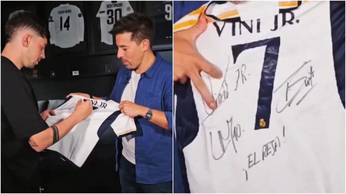 Fede Valverde falsificó las firmas de Vinicius, Modric y Taylor Swift