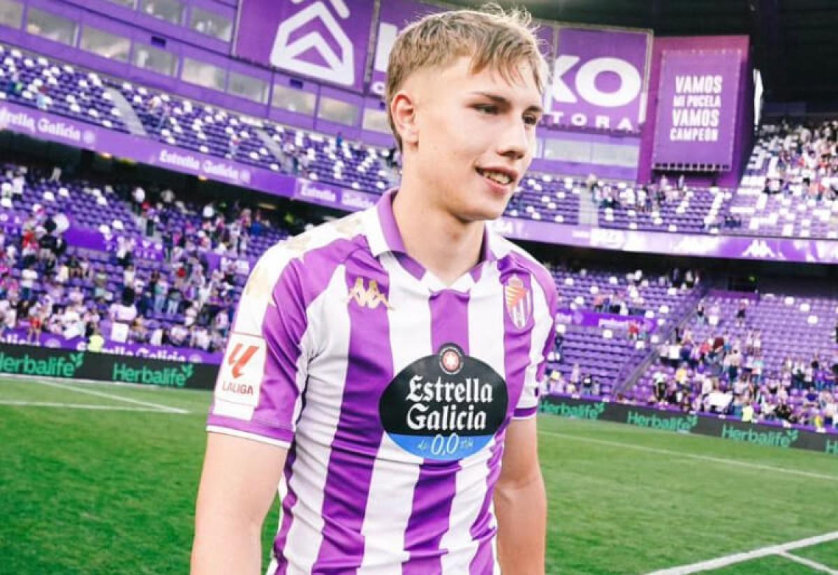 Debut de Adrián Arnu con el primer equipo del Real Valladolid