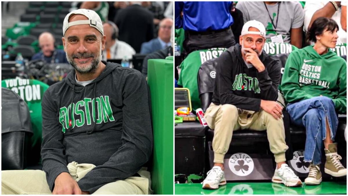 Pep Guardiola baja al vestuario de los Boston Celtics y alucinan