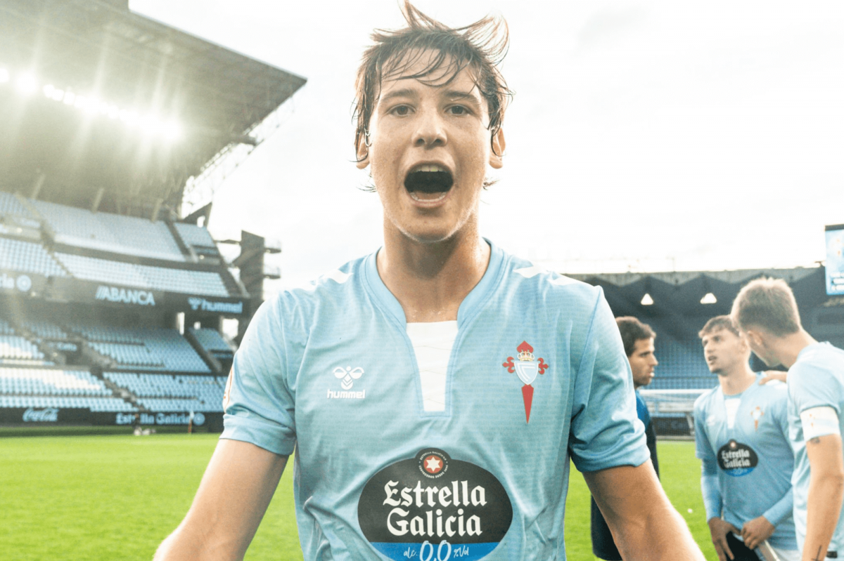 Fer López, podría jugar los próximos partidos con el Celta Fortuna