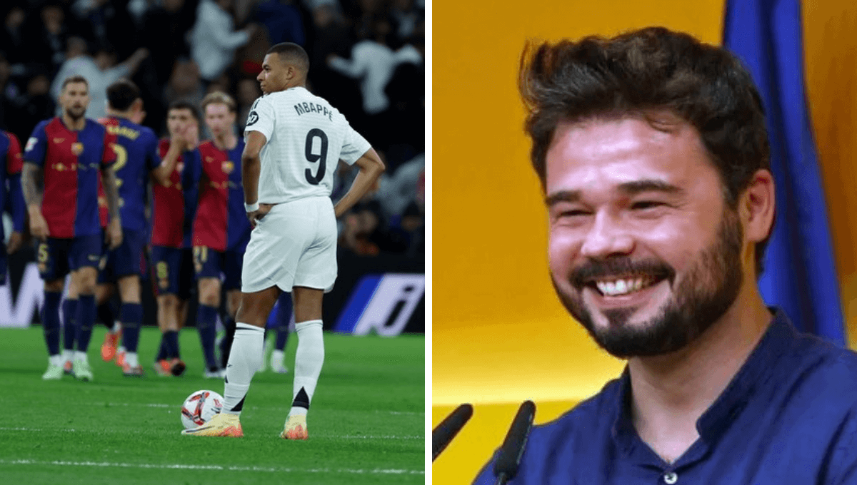 Gabriel Rufián se ríe del Real Madrid tras el Clásico y se acuerda de ...