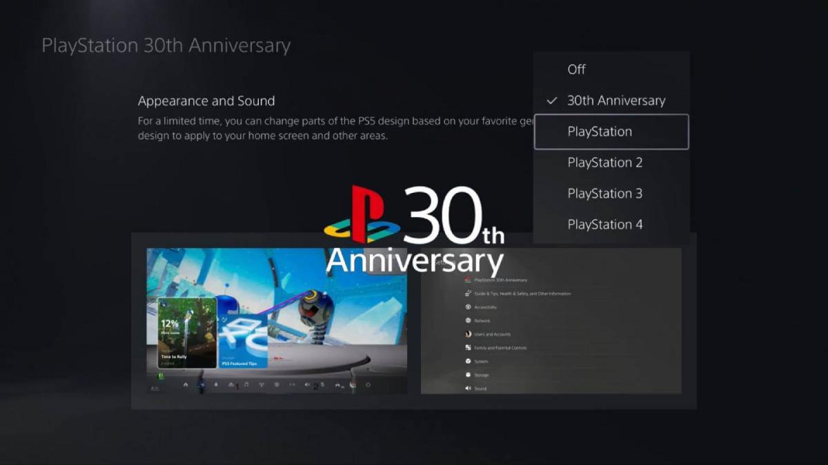PlayStation permite configurar el menú de PS5 como el de PS1