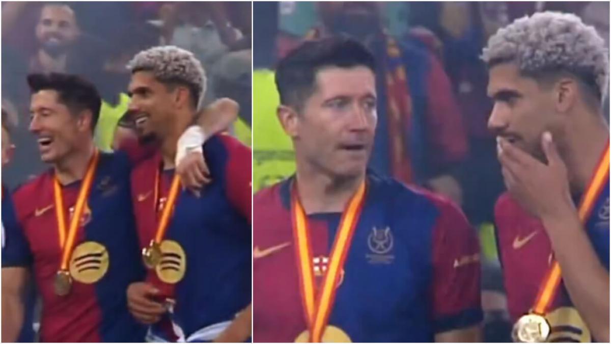 Lewandowski, a Ronald Araujo: "Te tienes que quedar"