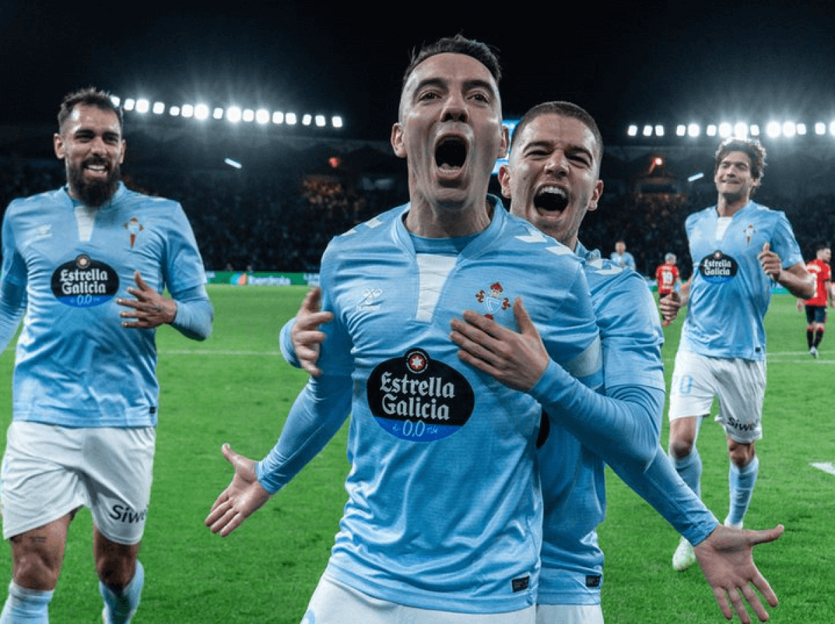 Iago Aspas, minutos, goles y asistencias en Liga con el Celta
