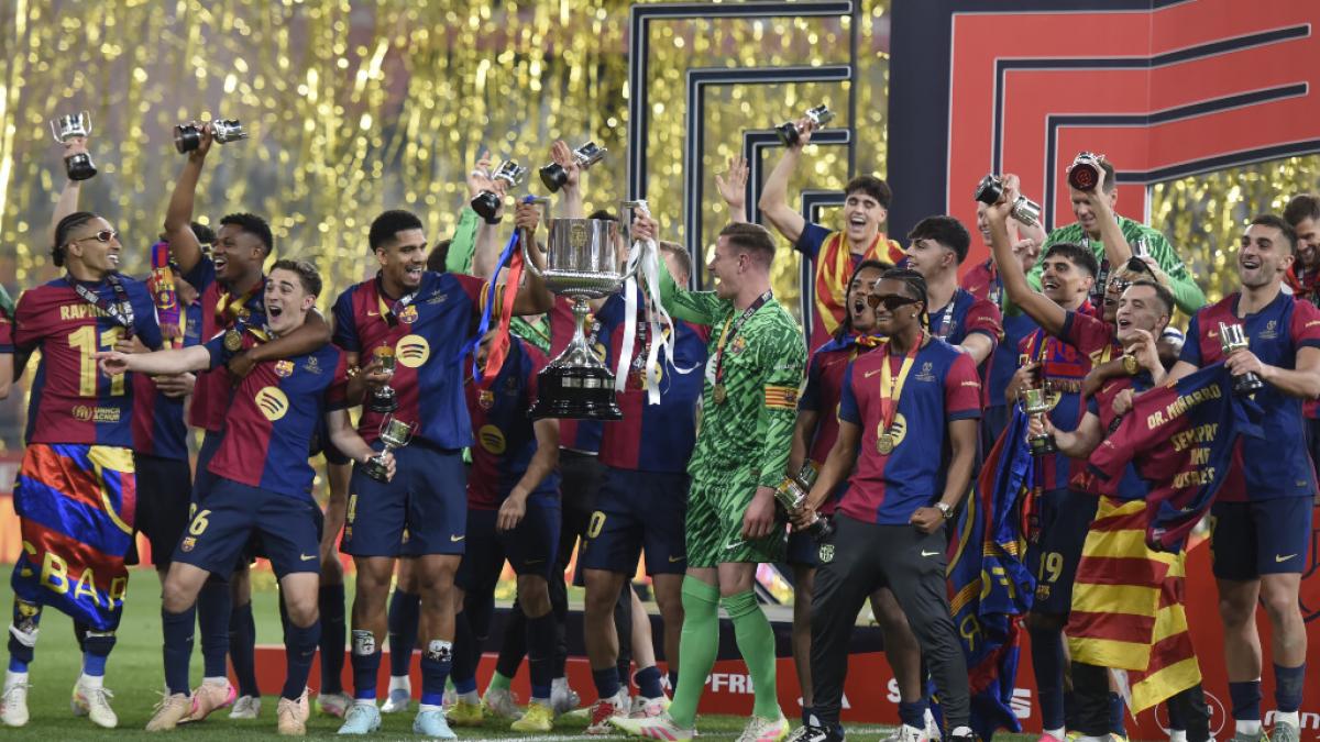 El Barcelona, campeón de Copa del Rey en un partido donde reinó el fútbol