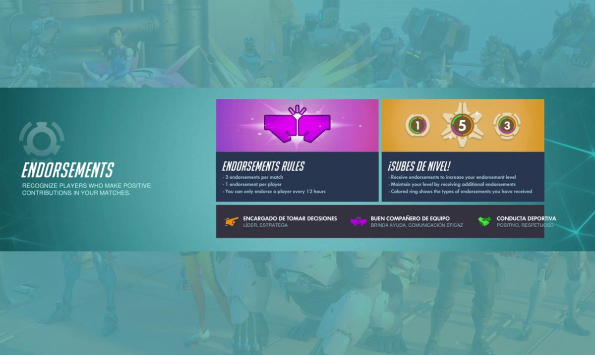 Nuevos detalles sobre la herramienta social Endorsements de Overwatch