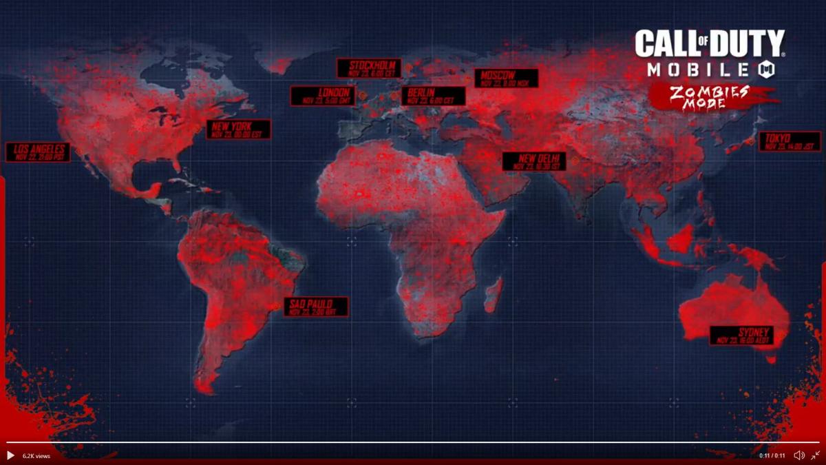 ¡Toca madrugar! La hora del estreno de los zombies en CoD: Mobile