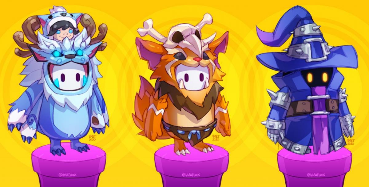 Fall Guys ft League of Legends, el sueño de las skins