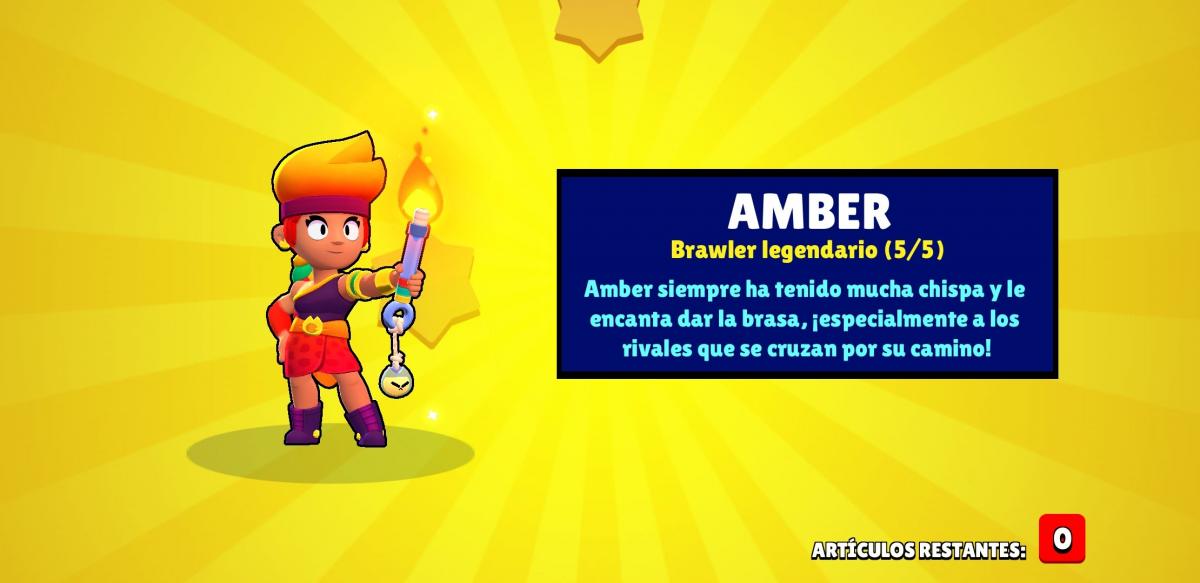 Brawl Stars: La probabilidad de conseguir a Amber gratis en cajas brawl