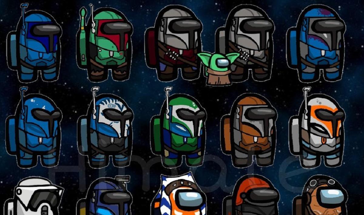 Los 17 personajes de The Mandalorian con skin en Among Us