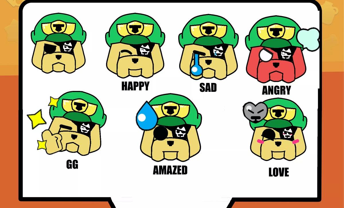 Los primeros emoticonos de Ruffs, el nuevo brawler de Brawl Stars