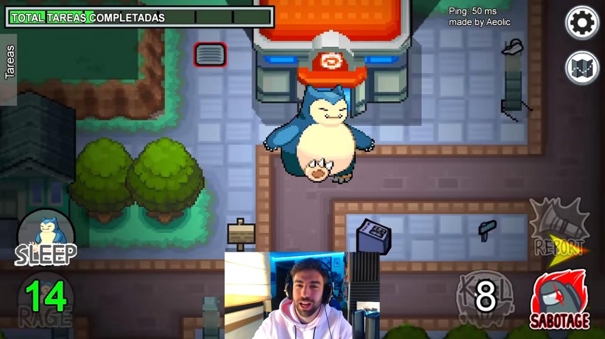 El mod de Among Us ft Pokémon, cómo controlar a Snorlax