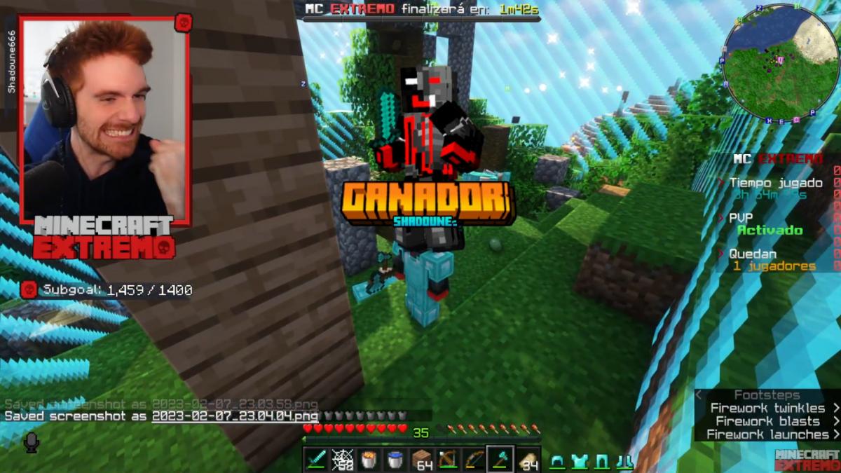 Shadoune se lleva la gran final de Minecraft Extremo contra Ibai