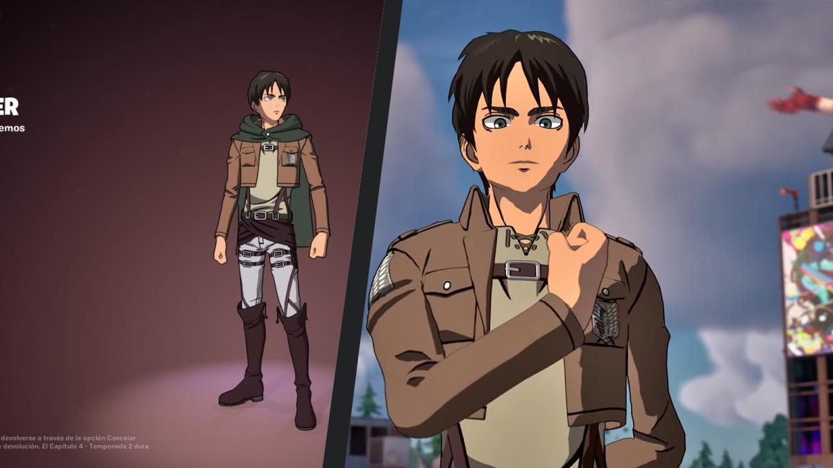 Fortnite: cuándo y cómo conseguir la skin de Eren de Attack On Titan